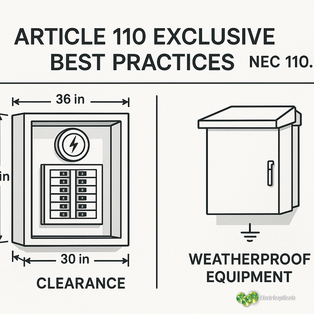ARTICLE 110 Exclusive Best Practices NEC 110.26-28 - Electricaplicada